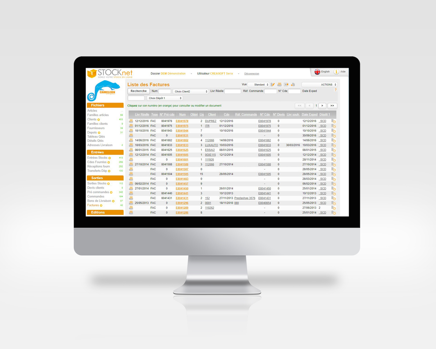 Notre solution - Stocknet, logiciel en ligne de gestion des stocks